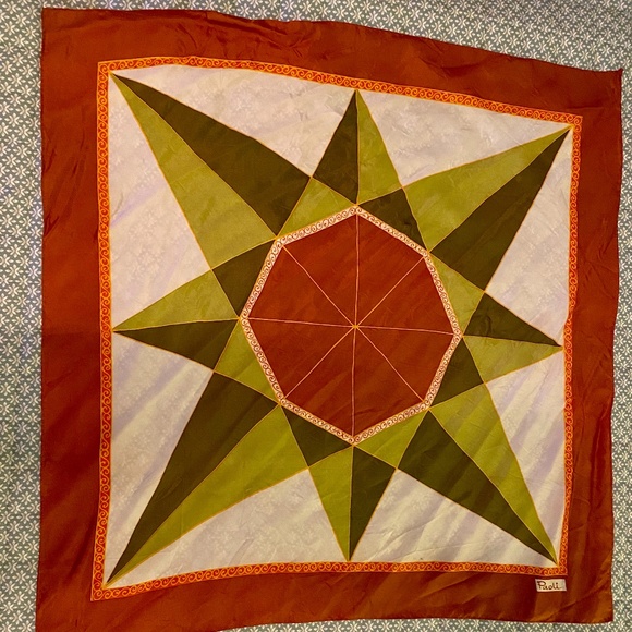 Paoli | Accessories | Very Striking Scarf Vintage Paoli Geometric ...